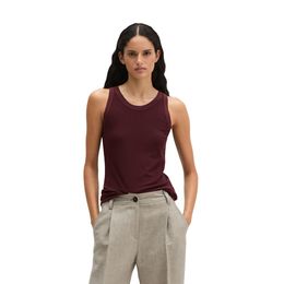 Marc O'Polo MARC O'POLO Damen T-Shirt "aus Lyocell-Bio-Baumwoll-Stretchjersey", rot, Basic, Gr. XS, unifarben, Obermaterial: 64% Lyocell, 31% Baumwolle, 5%