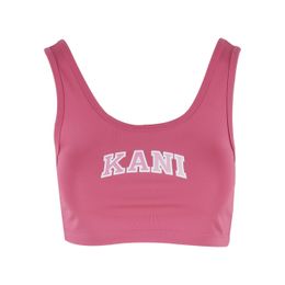 Karl Kani Damen Muskelshirt "Karl Kani Damen KW242-023-1 Karl Kani Small Serif Bustier Top", pink, Gr. M, bedruckt, 96% Polyester, 4% Elasthan, Shirts