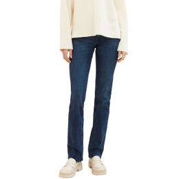 Tom Tailor Damen Straight-Jeans "Style Alexa", blau, Gr. 33, unifarben, Denim/Jeans, Obermaterial: 98% Baumwolle, 2% Elasthan. Futter: 65% Baumwolle,