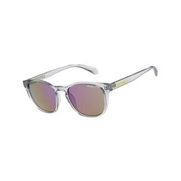 Superdry Herren Sonnenbrille "Modell 996097", silber, transparent, Sonnenbrillen, Form Karree/Soft, Logoschriftzug auf B&uuml;gel, Injectionfassung