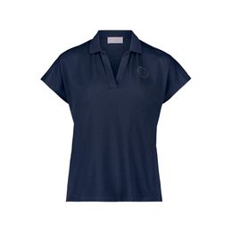 Betty Barclay Damen Kurzarmshirt "Damen mit Schmucksteinen"dunkelblau, Gr. 40, Jersey, Obermaterial: 100% Baumwolle, Shirts