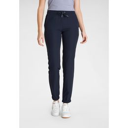 Polarino Damen Outdoorhose "Joggpants", blau, Gr. 40, Softshell, Obermaterial: 94% Polyester, 6% Elasthan, Hosen, Regular Fit