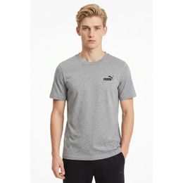Puma Herren T-Shirt "ESS SMALL NO 1 LOGO TEE", grau, Gr. S, bedruckt, Jersey, Obermaterial: 100% Baumwolle, Shirts, Regular Fit, Kurzarm,