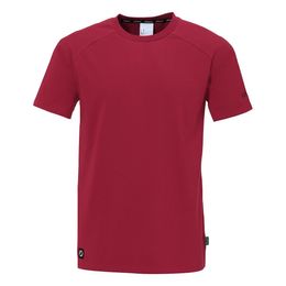 Uhlsport Herren T-Shirt "T-Shirt ID", rot, Gr. M, Obermaterial: 97% Baumwolle CO(Bio). 3% Elasthan EL., Shirts