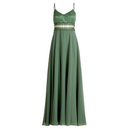 VERA MONT Damen Abendkleid "Damen mit Spitze", gr&uuml;n, Gr. 34, Obermaterial: 100% Polyester. Futter: 100% Polyester, Kleider, Dekoelemente