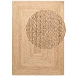 Hanse Home Juteteppich Juno, Gold, Textil, Uni, rechteckig, 80x150 cm, Oeko-Tex&reg; Standard 100, f&uuml;r Fu&szlig;bodenheizung geeignet, beidseitig verwendbar, in verschiedenen Gr&ouml;&szlig;en erh&auml;ltlich, pflegeleicht, strapazierf&auml;hig, leicht zusammenrollbar, Teppiche & B&ouml;den, Teppiche, Naturteppiche