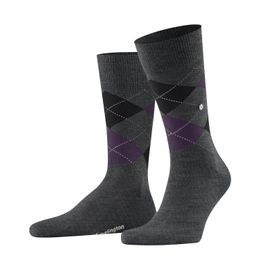 Burlington Damen Socken "Edinburgh", Gr. 40, grau, Obermaterial: 71% Schurwolle WV. 29% Polyamid PA., glatt, Socken