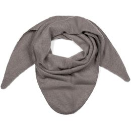 styleBREAKER Damen Dreieckstuch "Strick Dreiecktuch meliert", grau, Modisch, Obermaterial: 80% Viskose CV. 20% Wolle WO., Modet&uuml;cher
