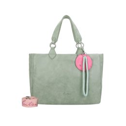 Damen Henkeltasche "Izzy Vintage", Fritzi aus Preussen, gr&uuml;n, Lederimitat, unifarben, Taschen, mit Taschen-Anh&auml;nger und Schl&uuml;sselschlange