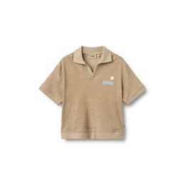 Wheat M&auml;dchen Poloshirt "Wheat Polo Marlo", beige, Gr. 140, bedruckt, 100% Baumwolle, Shirts