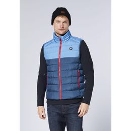Chiemsee Herren Steppweste, blau, Gr. L, 100% Polyester, Westen