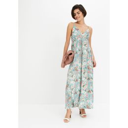 bonprix Damen Maxikleid, bunt, Gr. 44, Obermaterial: 95% Viskose, 5% Elasthan, Kleider, sommerliches Maxikleid, mit modischem Print, lockere Passform