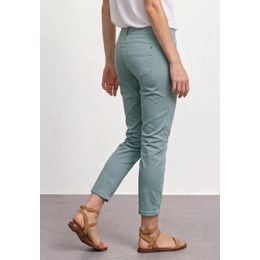 Street One Damen 7/8-Hosearona blau, Gr. 40, unifarben, Web, 97% Baumwolle, 3% Elasthan, Hosen, 4-Pocket Style