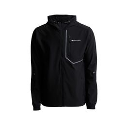 MONTERRAIN Herren Outdoorjacke "Monterrain RAMBLE 3.0 WOVEN HOODY", schwarz, Gr. S, unifarben, 92% Polyester, 8% Elasthan, Jacken