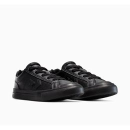 Converse M&auml;dchen Sneaker "Converse SPORT CASUAL EASY-ON", Gr. 30, schwarz, Leder, Synthetik, Schuhe