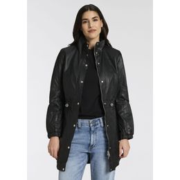 Mauritius Damen Lederjacke "MWCharlott", schwarz, Gr. L, unifarben, Obermaterial: 100% Schafsleder. Futter: 100% Polyester. &Auml;rmelfutter: 100%