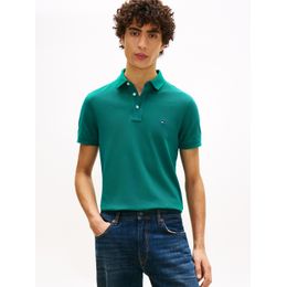 Tommy Hilfiger Herren Poloshirt "1985 SLIM POLO", gr&uuml;n, Gr. XXL, Piqu&eacute;, Obermaterial: 96% Baumwolle, 4% Elasthan, Shirts, Markenstickerei, aus
