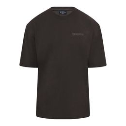 DROPSIZE Herren T-Shirt "Dropsize Herren Heavy Oversize Eagle T-Shirt", braun, Gr. XS, bedruckt, 100% Baumwolle, Shirts