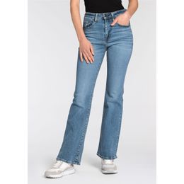 Levi's LEVI'S Damen Schlagjeans "726 HR FLARE", blau, Gr. 32, Web, Obermaterial: 85% Baumwolle, 7% Lyocell, 6% Elastomultiester, 2% Elasthan, Jeans