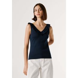Pepe Jeans Damen T-Shirt "basic t-shirt MILLIE", blau, Gr. XL, 50% Baumwolle, 45% Modal, 5%elasthan, Shirts