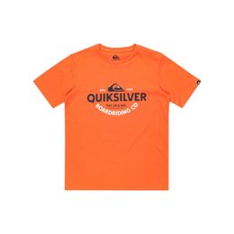 Quiksilver Jungen T-Shirt "Ev Typed Out", orange, Gr. 16, Obermaterial: 100% Baumwolle., Shirts