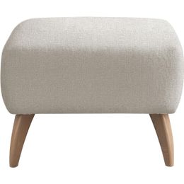 Polsterhocker Home Affaire, B:66cm H:44cm T:66cm, beige, 100% Polyester, Hocker, "Lazio modern und bequem, schmale Armlehnen, tolle