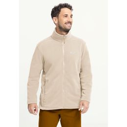 Jack Wolfskin Herren Fleecejacke "TAUNUS 200 FZ M", beige, Gr. S, Obermaterial: 100% POLYESTER. Futter: 100% POLYESTER, Jacken, Fleecejacke, 3-in-1