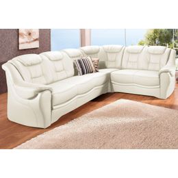 Sit & More Ecksofa SIT & MORE, B:265cm H:94cm T:215cm, wei&szlig;, PRIMABELLE-Microfaser (100% Polyester);SOFTLUX-Kunstleder;Luxus-NaturLEDER, Wohnzimmer, Sofas,