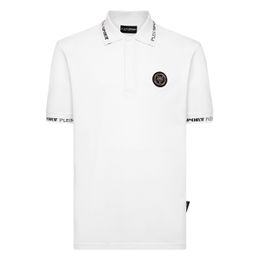 Plein Sport Herren Poloshirt "Statement", wei&szlig;, Gr. XS, Obermaterial: 100% Baumwolle, Shirts