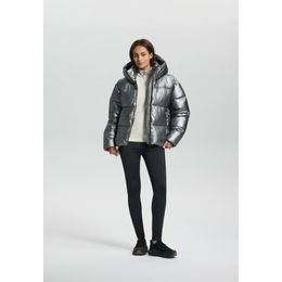 Luhta Damen Steppjacke "Luhta EISEBERG", silber, Gr. 42, Obermaterial: 90% Polyamid, 10% Elasthan, Jacken, sportlicher Stil, f&uuml;r Sportmode und