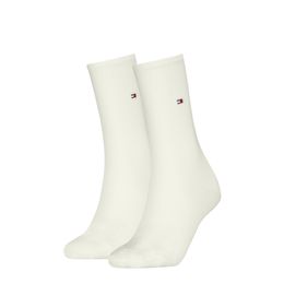 Tommy Hilfiger Damen Socken "TH WOMEN SOCK CASUAL 2P", Gr. 35, wei&szlig;, Baumwollmischung, Elasthan, Polyamid, Socken, mit flacher Zehennaht