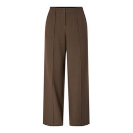 Y.A.S Damen Anzughose "YASREEMAJ HW PANT NOOS", braun, Gr. 34, unifarben, Web, Obermaterial: 77% Polyester, 19% Viskose, 4% Elasthan, Hosen, Regular