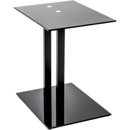 Beistelltisch HAKU, B:45cm H:50cm T:35cm, schwarz, Wohnzimmer, Tische, "Sofatisch, Wohnzimmertisch", rechteckig - aus Metall Schwarz B/T/H 45/35/50 cm