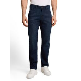 Tom Tailor Herren Straight-Jeans "Style MARVIN", blau, Gr. 30, unifarben, Denim/Jeans, Obermaterial: 98% Baumwolle, 2% Elasthan, Jeans, mit Stretch