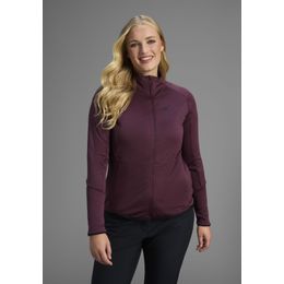 Maier Sports Damen Fleecejacke "DA-MIDLAYERJACKE SINAIA W", lila, Gr. 42, Obermaterial: 100% Polyester, Jacken, mit Wabenstruktur, atmungsaktives und