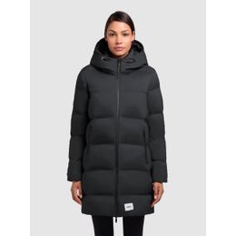 Khujo Damen Steppmantel "DIDO4", schwarz, Gr. XL, unifarben, Steppware, Obermaterial: 100% Nylon. Futter: 100% Nylon. Wattierung: 100% Polyester,