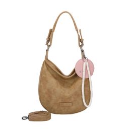 Damen Schultertasche "Fritzi Hobo Vintage", Fritzi aus Preussen, beige, 100% Polyurethan, unifarben, Taschen, mit Crossbody-Tragefunktion
