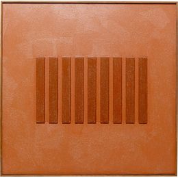 KARE DESIGN Leinwandbild "Art Row Braun 100x100cm", B/H/T: 100cm x 100cm x 4cm, quadratisch, braun, Wohnzimmer, Bilder