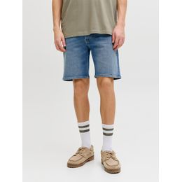Jack & Jones JACK & JONES Herren Shorts "JJIRICK JJORIGINAL SHORTS AT 999", blau, Gr. S, unifarben, Web, Obermaterial: 64% Baumwolle, 34% Polyester, 2% Elasthan,