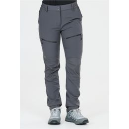 WHISTLER Damen Softshellhose "Avatar", grau, Gr. 38, unifarben, 91% Polyester, 9% Elasthan, Hosen, mit 4-Wege-Stretch-Material
