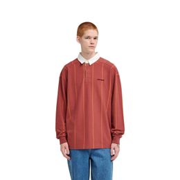 Element Herren Langarm-Poloshirt "Ivy Polo", braun, Gr. M, Obermaterial: 100% Baumwolle., Shirts