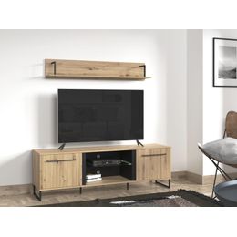 TV-Board Home Affaire, B:170cm H:54cm T:42cm, braun, Holzwerkstoff, Sideboards, "Sardinia", Breite ca. 170 cm