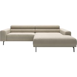 Sch&ouml;ner Wohnen Kollektion Ecksofa, B:258cm H:71cm T:217cm, beige, SCH&Ouml;NER WOHNEN-KOLLEKTION, 88% Polyester, 12% Polyacryl, Wohnzimmer, Sofas, "Tossa, Modernes Design trifft