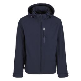 Brandit Herren Allwetterjacke "Brandit Softshelljacket Hurricane", blau, Gr. XL, unifarben, 96% Polyester, 4% Elasthan, Jacken