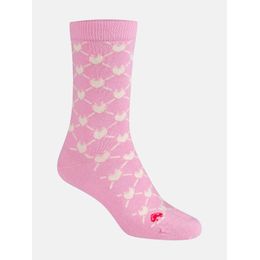 LIEBLINGSST&Uuml;CK LIEBLINGSST&Uuml;CK Damen Langsocken "Lovely Socks "AudreyEP" aus Baumwollmix", Gr. 39, pink, Baumwolle, Elasthan, Polyamid, Socken, mit Baumwoll-Anteil