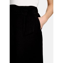 Zero Damen Shorts "Damen mit weitem Bein", schwarz, Gr. 34, gl&auml;nzend, Obermaterial: 100% Polyester, Hosen, Plain/ ohne Details