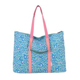 Damen Henkeltasche "My Shopper Leo", Fritzi aus Preussen, blau, Nylon, Taschen, mit viel Platz und praktischem Rei&szlig;verschlussfach