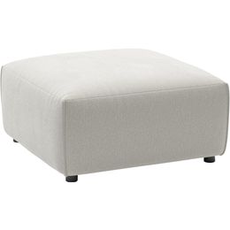 Hocker Home Affaire, B:80cm H:42cm T:80cm, grau, 100% Polyester, Wohnzimmer, Hocker, "Glimminge auch in Breitcord, Feincord und Easy care-Bezug",