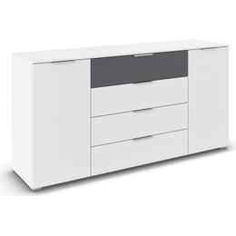 Kombikommode OTTO HOME, B:160cm H:81cm T:42cm, schwarz-wei&szlig;, Holzwerkstoff, Schlafzimmer, Sideboards, "Kommode Sideboard Schubladenkommode