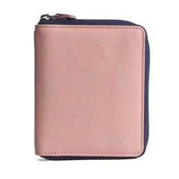 vargu Damen Geldb&ouml;rse "WENS 1-A", rosa, Rindsleder, Kleinlederwaren, LGW zertifiziertes Leder